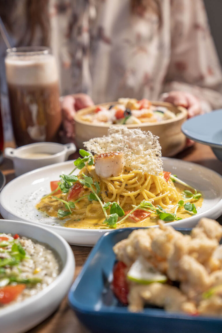 基隆美食 Mr. Uncle 大叔先生｜義式餐廳首選！特製醬汁「海膽干貝義大利麵」必點，從前菜到甜點都精緻用心！ · 算命的說我很愛吃